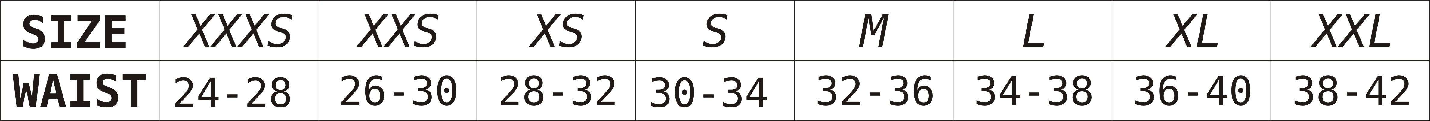 Size Charts - tempestshop.com