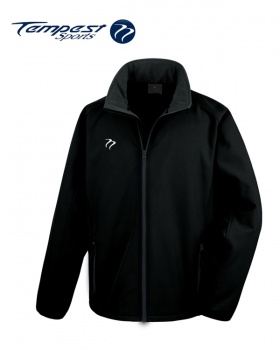 Tempest Black Grey Soft Shell Jacket - tempestshop.com