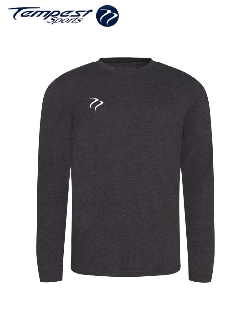 Tempest Long Sleeve Tshirt Charcoal - tempestshop.com