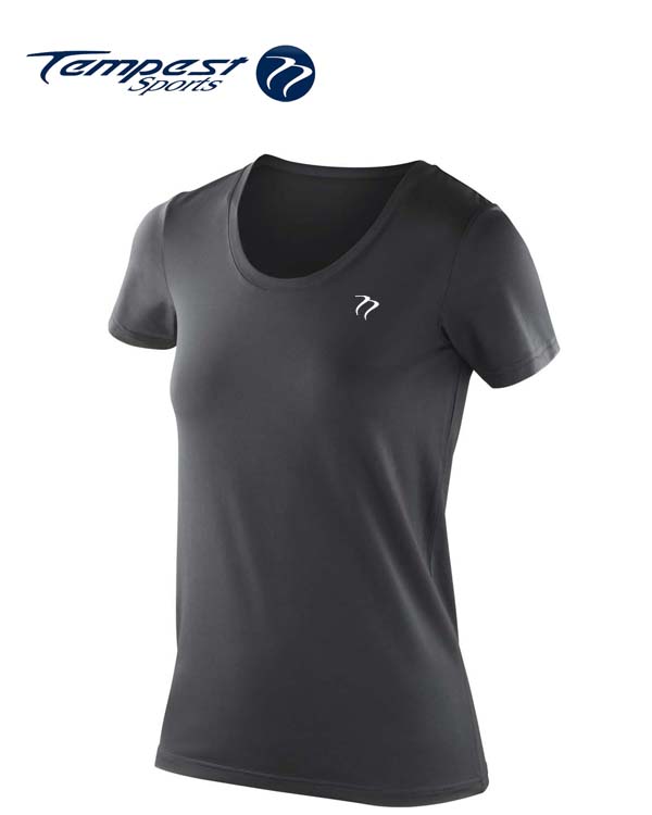 Tempest Women's Black Active T-shirt - tempestshop.com