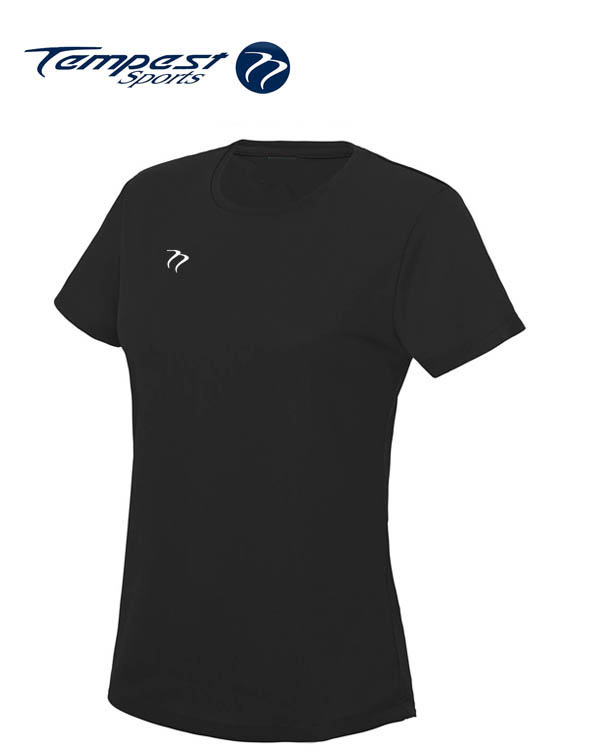Tempest Women's Black Training T-shirt - tempestshop.com