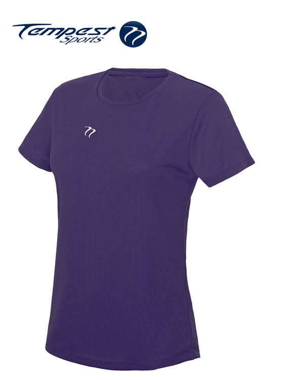 Tempest Women's Purple Training T-shirt - tempestshop.com